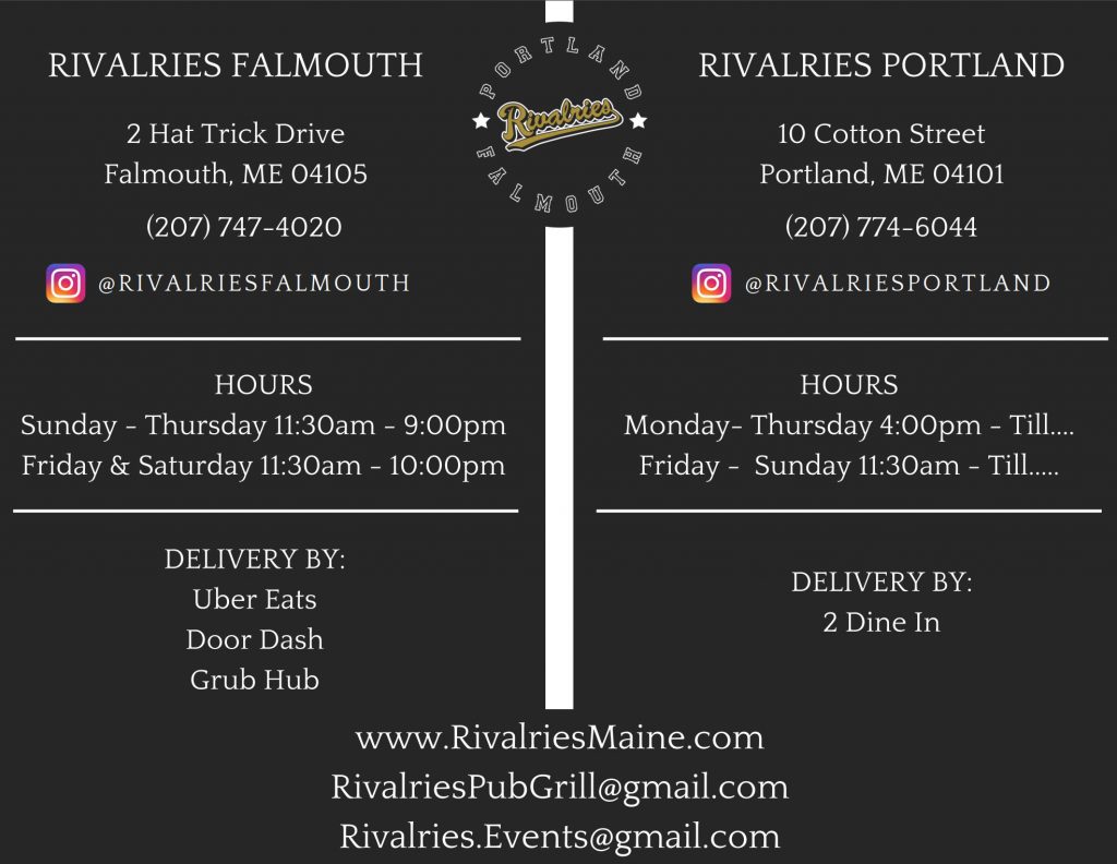 Sports Pub & Restaurant | Rivalries | Portland & Falmouth ME